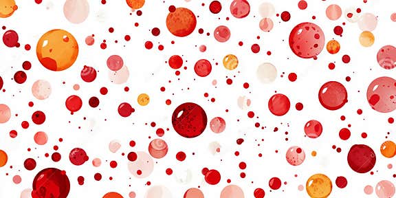 Multiple Blood Drops in Various Sizes, Scattered Across a White ...