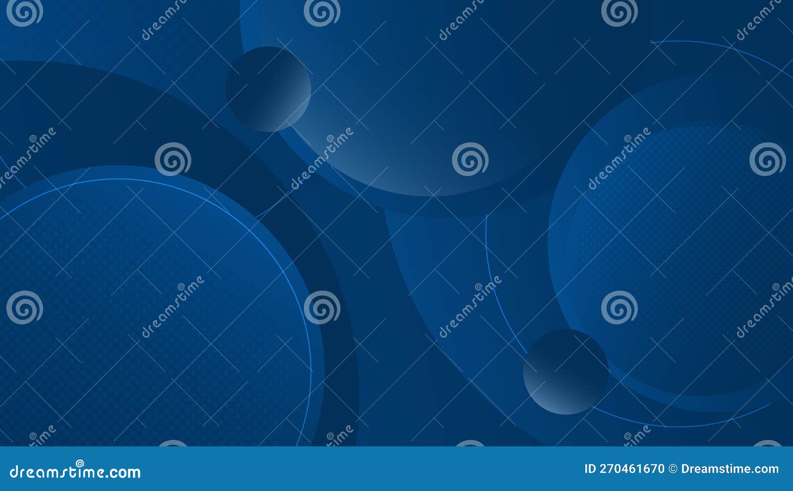 Multiple Blue Circle Graphic Screen, Halftone Tech Presentation ...