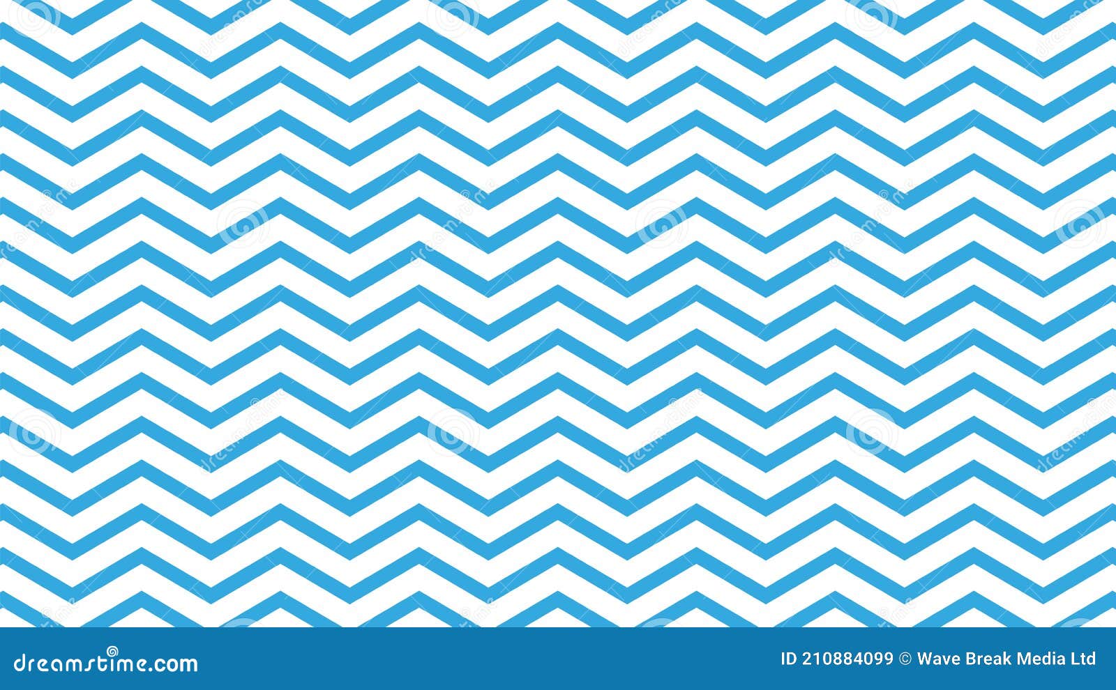 Multiple Blue Zig Zag Lines in Rows on White Background Stock ...