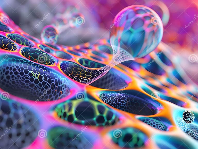 Group of Bubbles Floating on Top of Each Other Stock Illustration ...