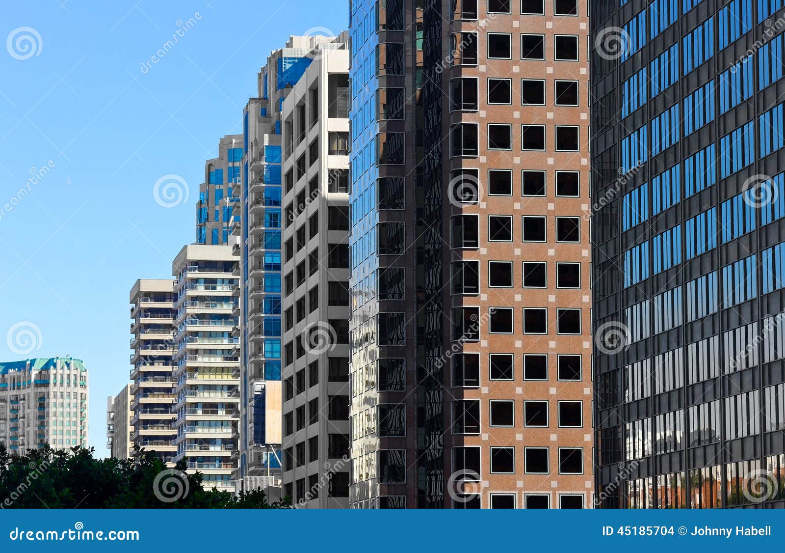 Multiple Buildings stock photo. Image of corporate, california - 45185704