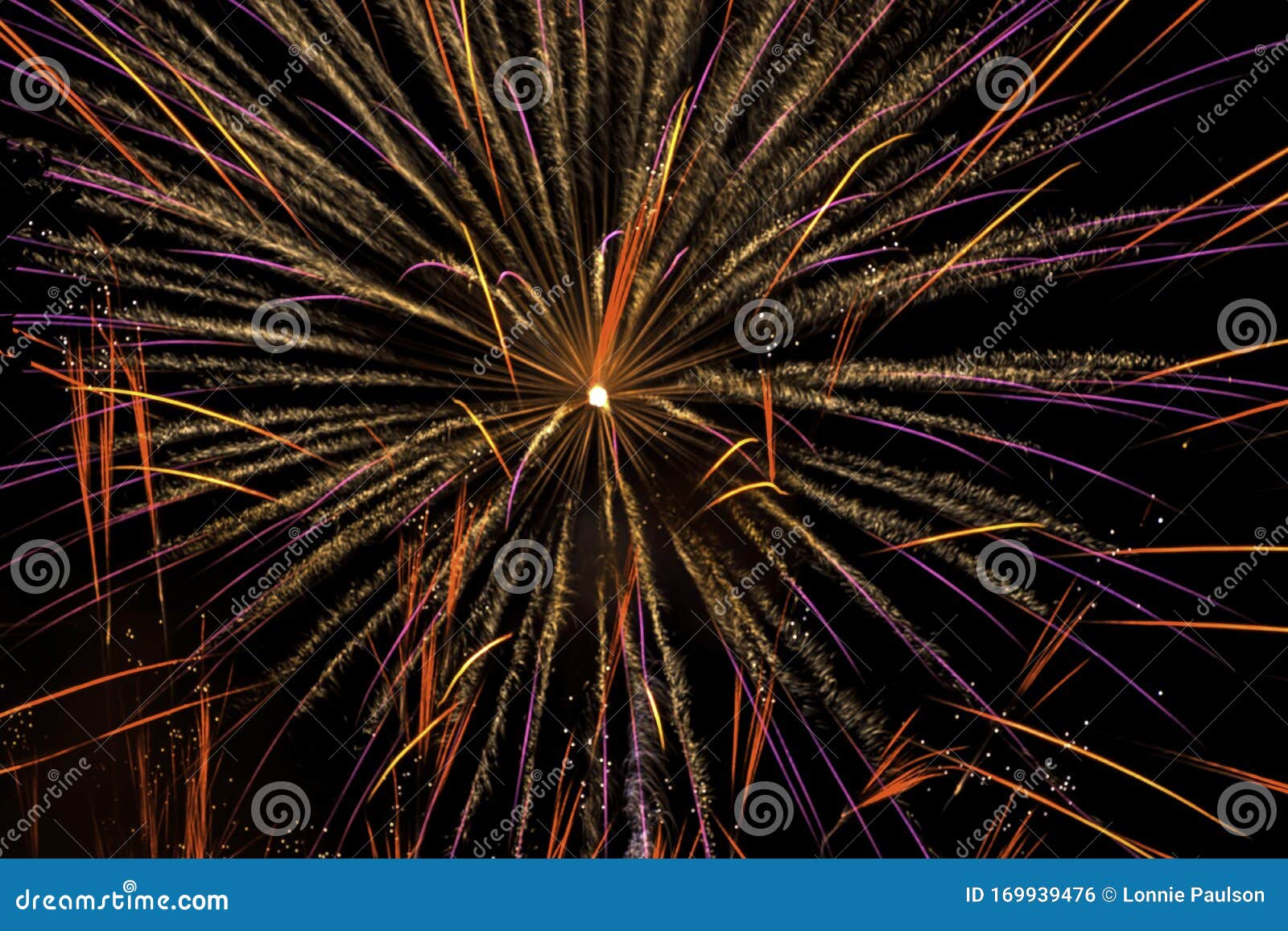Multiple Bursts of Colorful Fireworks Stock Photo - Image of night ...