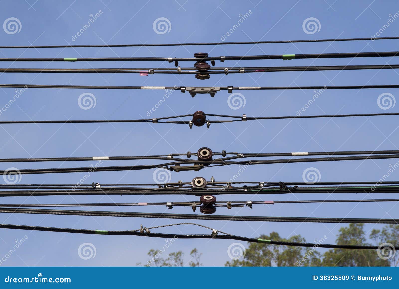 Multiple cables stock image. Image of blue, telephone - 38325509