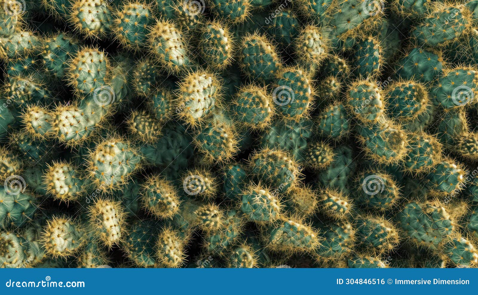 Multiple Cactus Texture. a Cluster of Cacti Revealing Nature S Textured ...