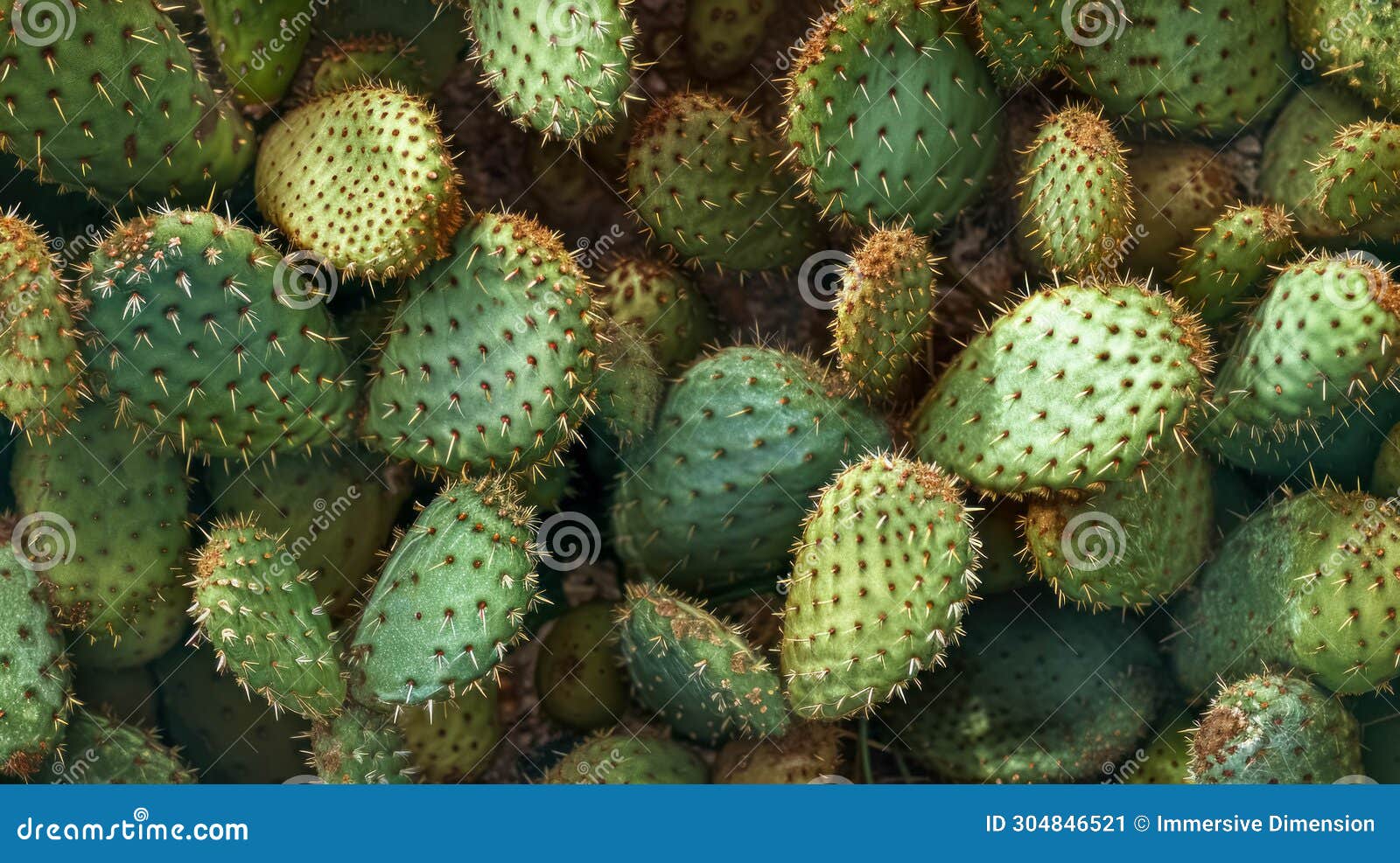 Multiple Cactus Texture. a Cluster of Cacti Revealing Nature S Textured ...