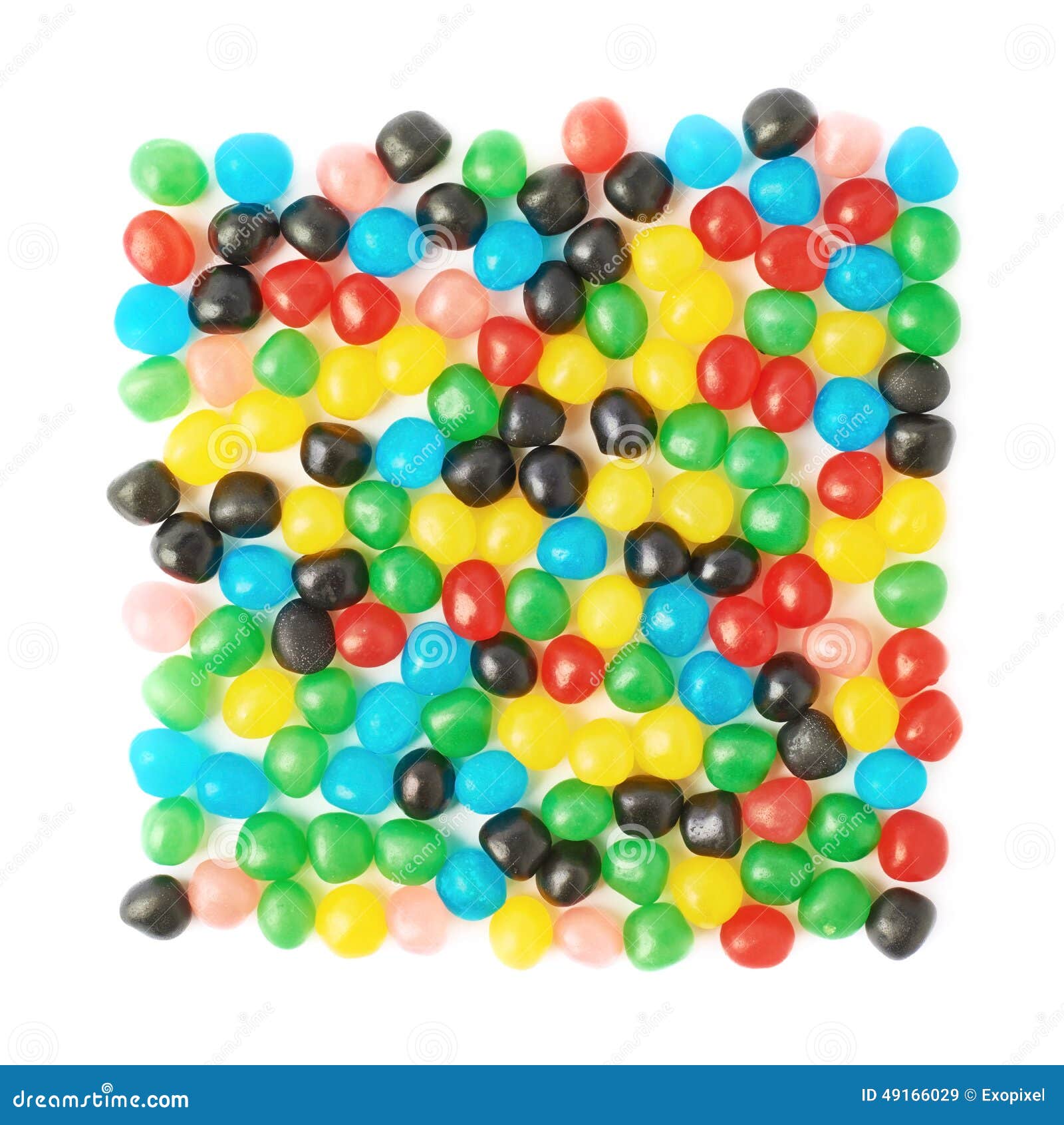 Multiple Candy Ball Sweets Isolated Stock Image - Image of delicious ...