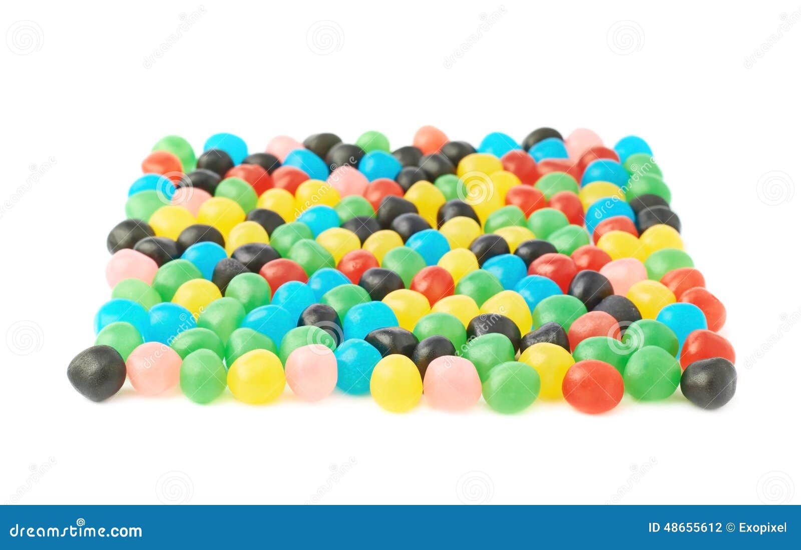 Multiple Candy Ball Sweets Isolated Stock Photo - Image of group ...