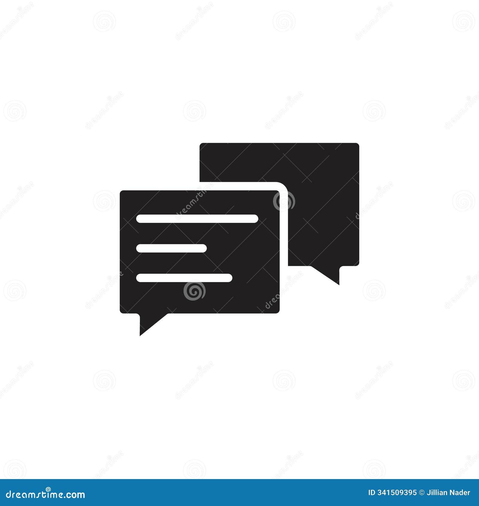 Chats Icon Vector Set Outline | CartoonDealer.com #333543053