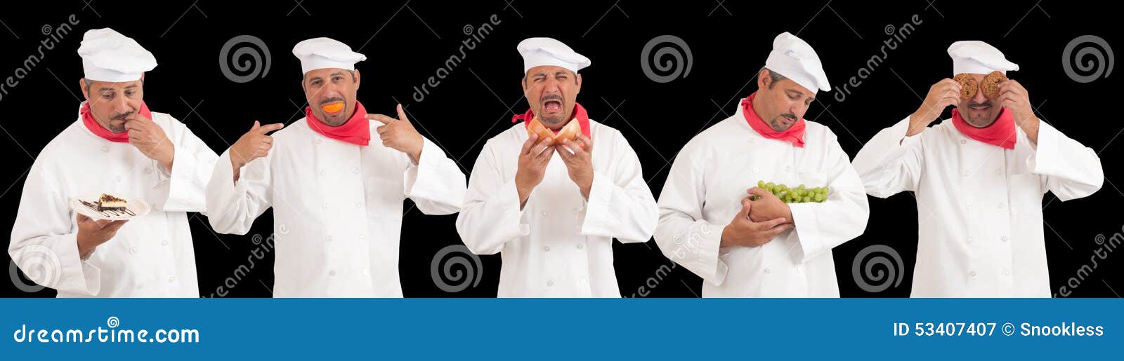 Chef Personalities stock image. Image of scarf, preparation - 53407407