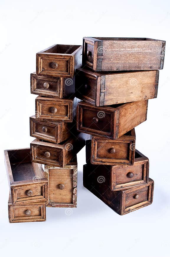 Multiple Chest Drawers Stacked One Above Another Stock Photo - Image of ...