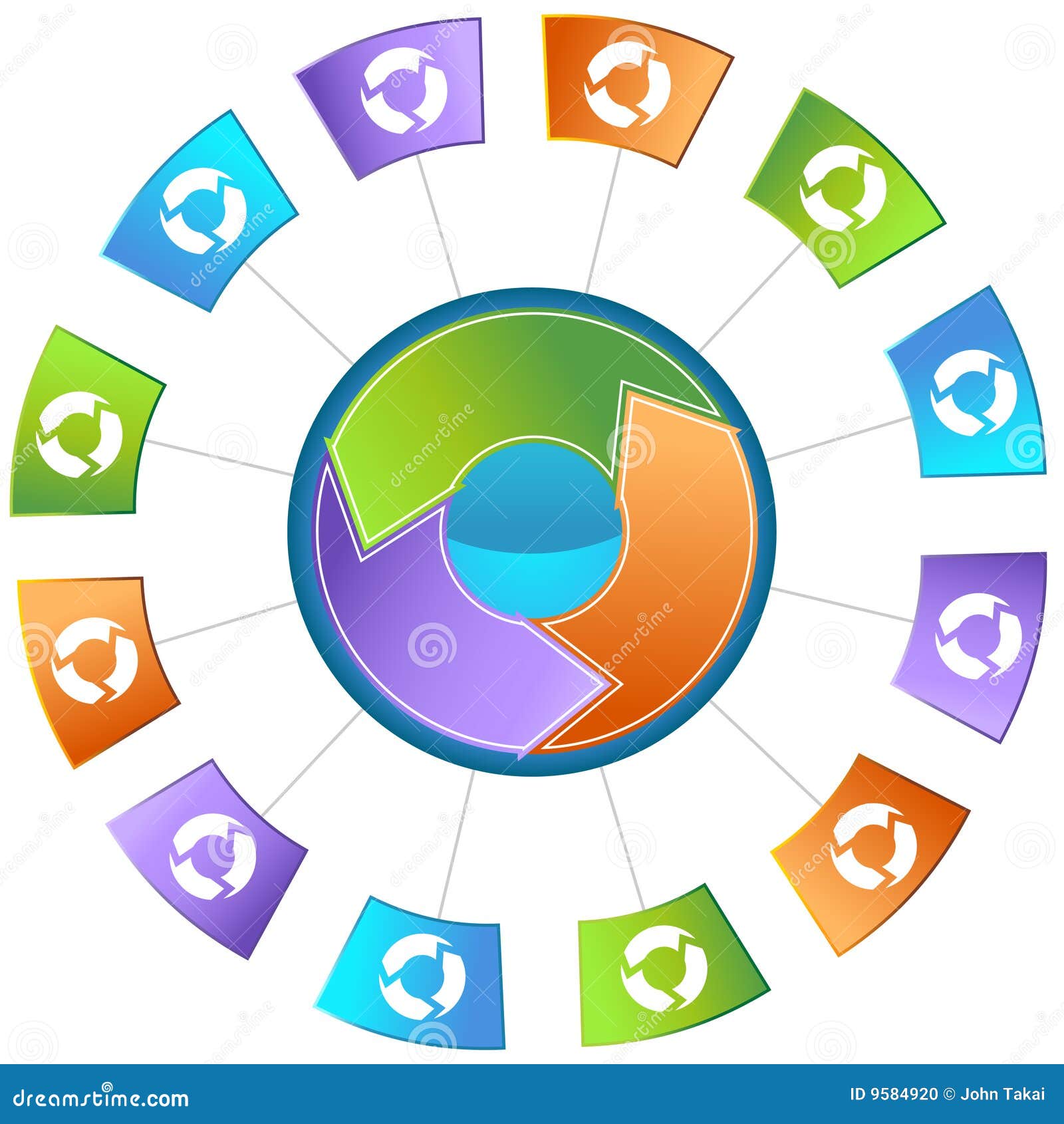 Multiple Chevrons stock vector. Illustration of stage - 9584920