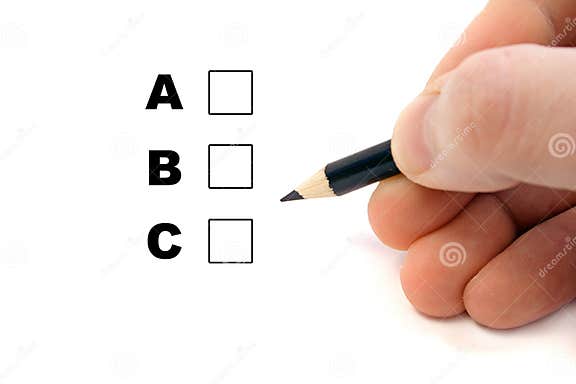 Multiple choice stock photo. Image of selection, test - 7299038