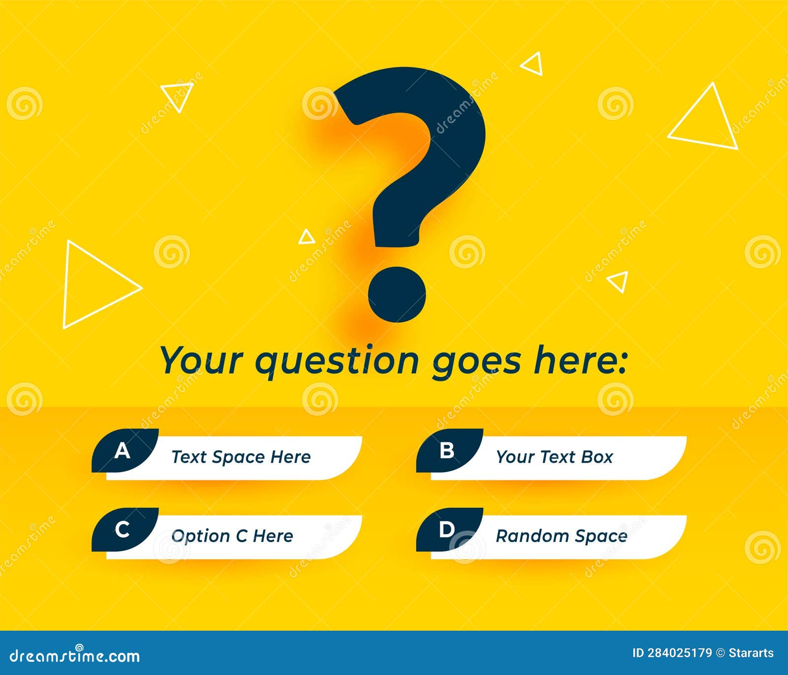 Multiple Choice Quiz Game Template for Competition Event Show Stock ...