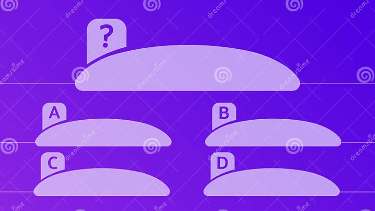 Multiple Choice Quiz Template Stock Vector - Illustration of contest ...