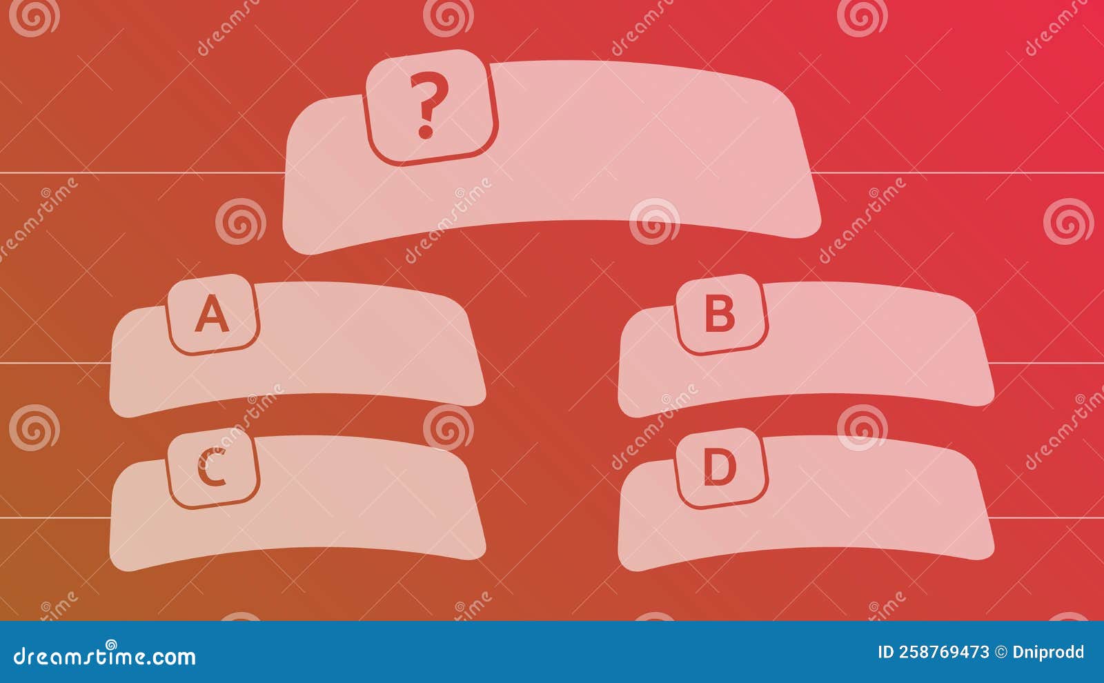 Multiple Choice Quiz Template Stock Vector - Illustration of logo ...