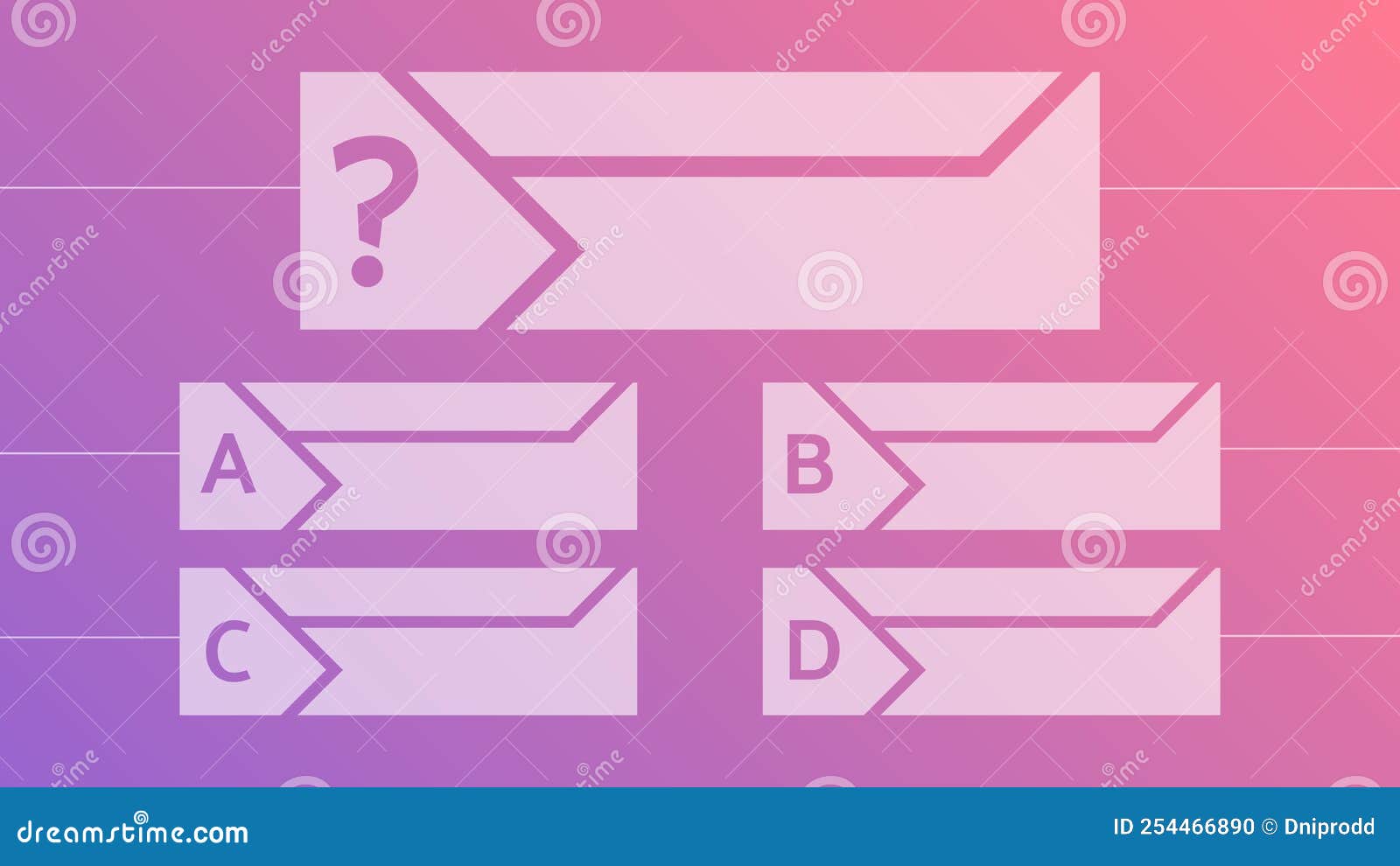 Multiple Choice Quiz Template Stock Vector - Illustration of guess ...