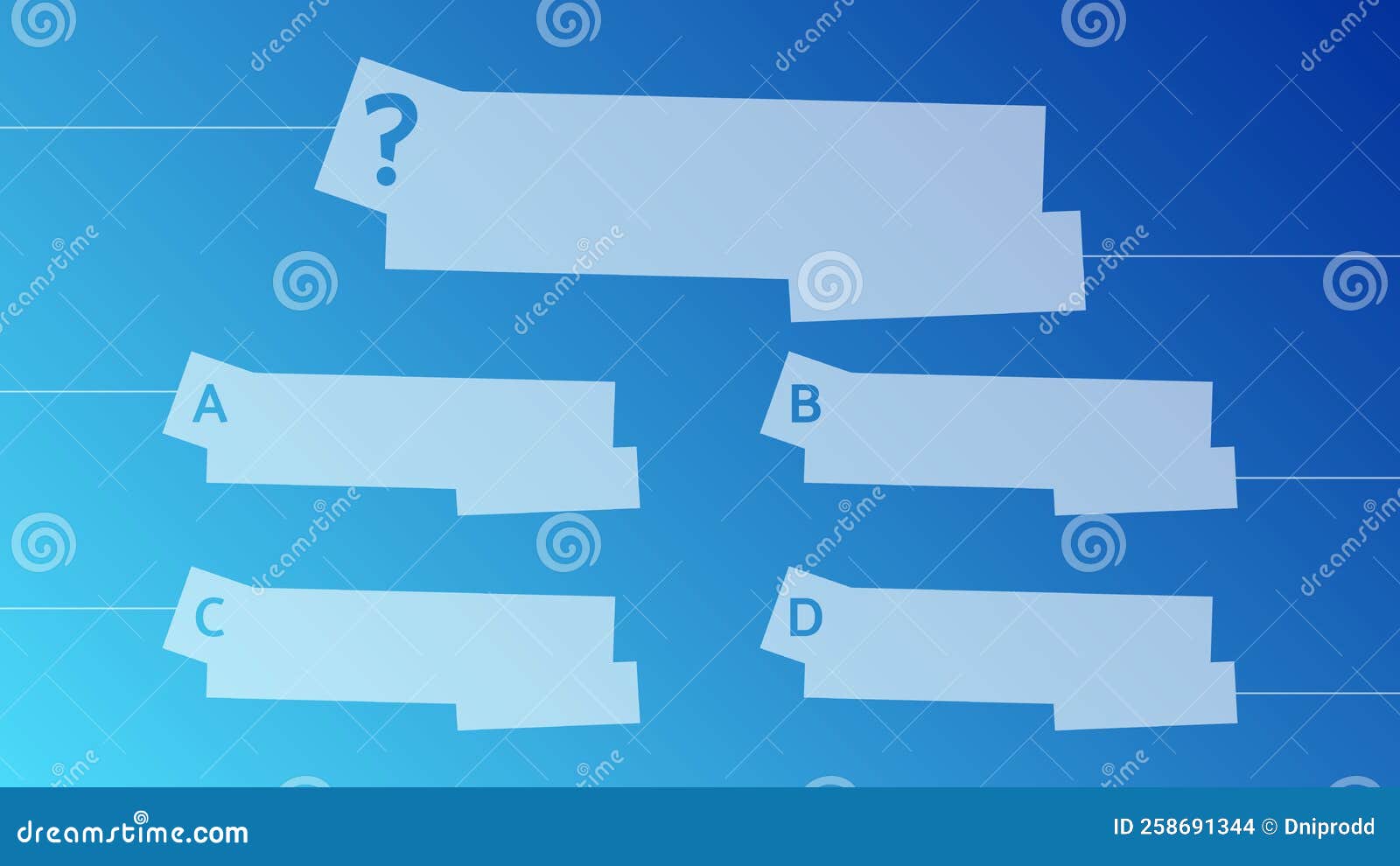 Multiple Choice Quiz Template Stock Vector - Illustration of creative ...