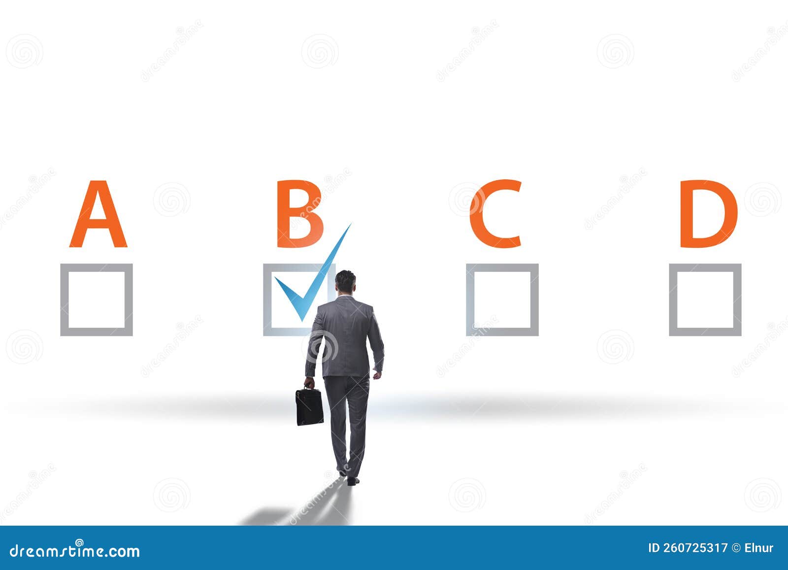 Multiple Choice Test Question Concept with Business People Stock Image ...
