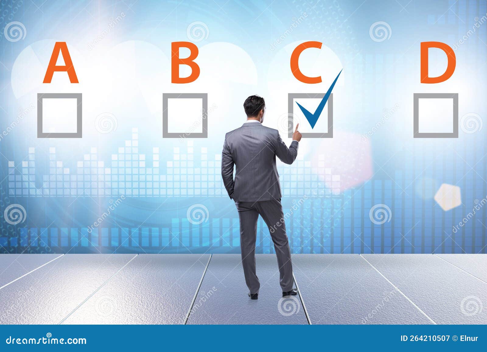 Multiple Choice Test Question Concept with Business People Stock Image ...