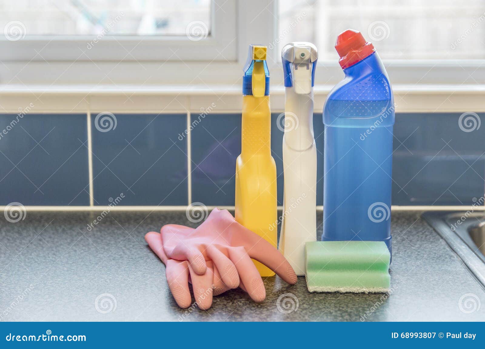 Multiple Cleaning Products stock image. Image of surface - 68993807