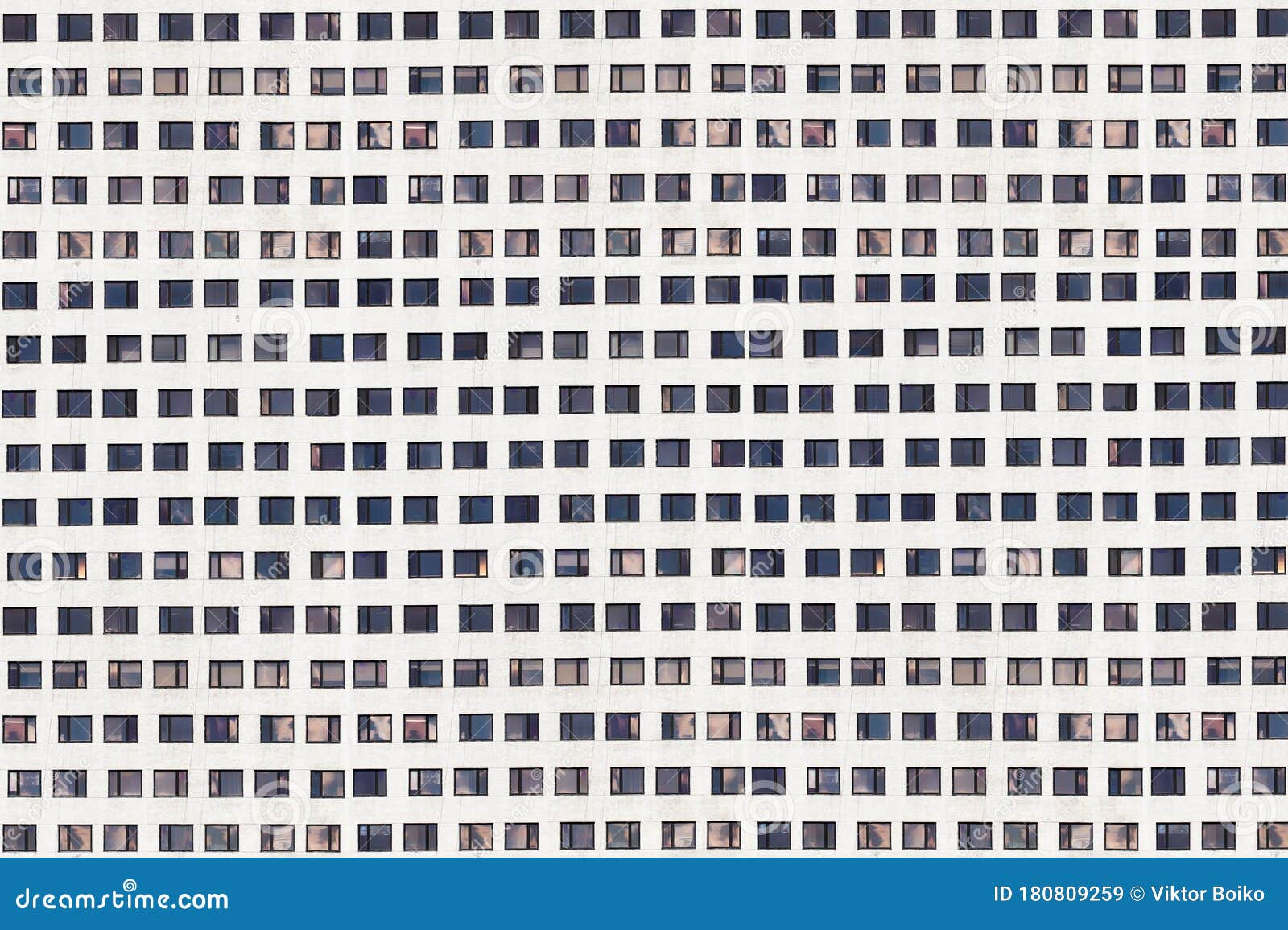 Multiple Closed Windows on a Large Office Building Stock Image - Image ...