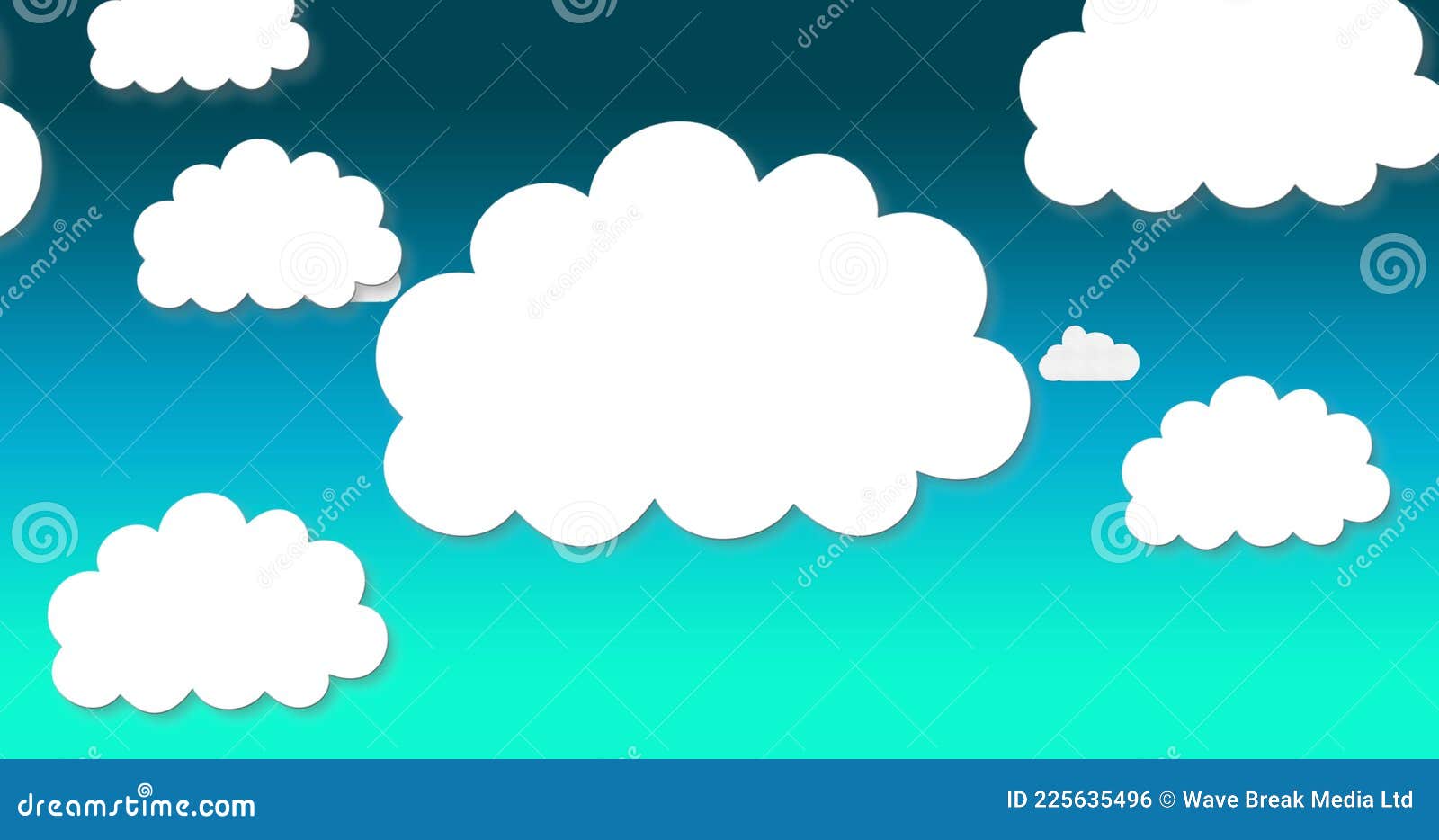 Multiple Cloud Symbol Vector Illustration, 2D Cloud, 3D Cloud, Multi ...