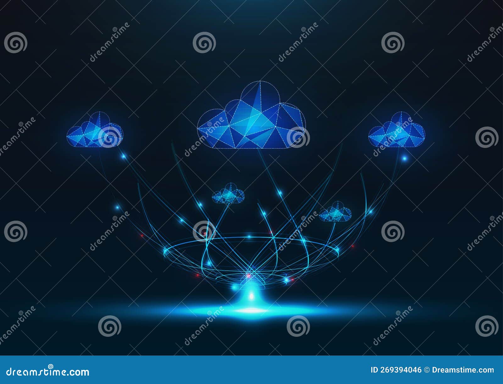 Multiple Cloud Symbol Vector Illustration, 2D Cloud, 3D Cloud, Multi ...