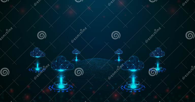 Multiple Cloud Symbol Vector Illustration, 2D Cloud, 3D Cloud, Multi ...