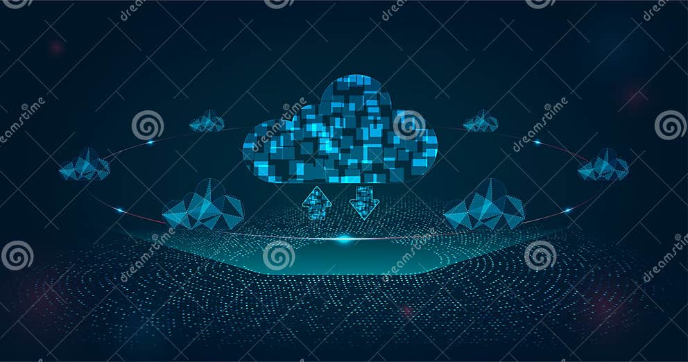 Multiple Cloud Symbol Vector Illustration, 2D Cloud, 3D Cloud, Multi ...