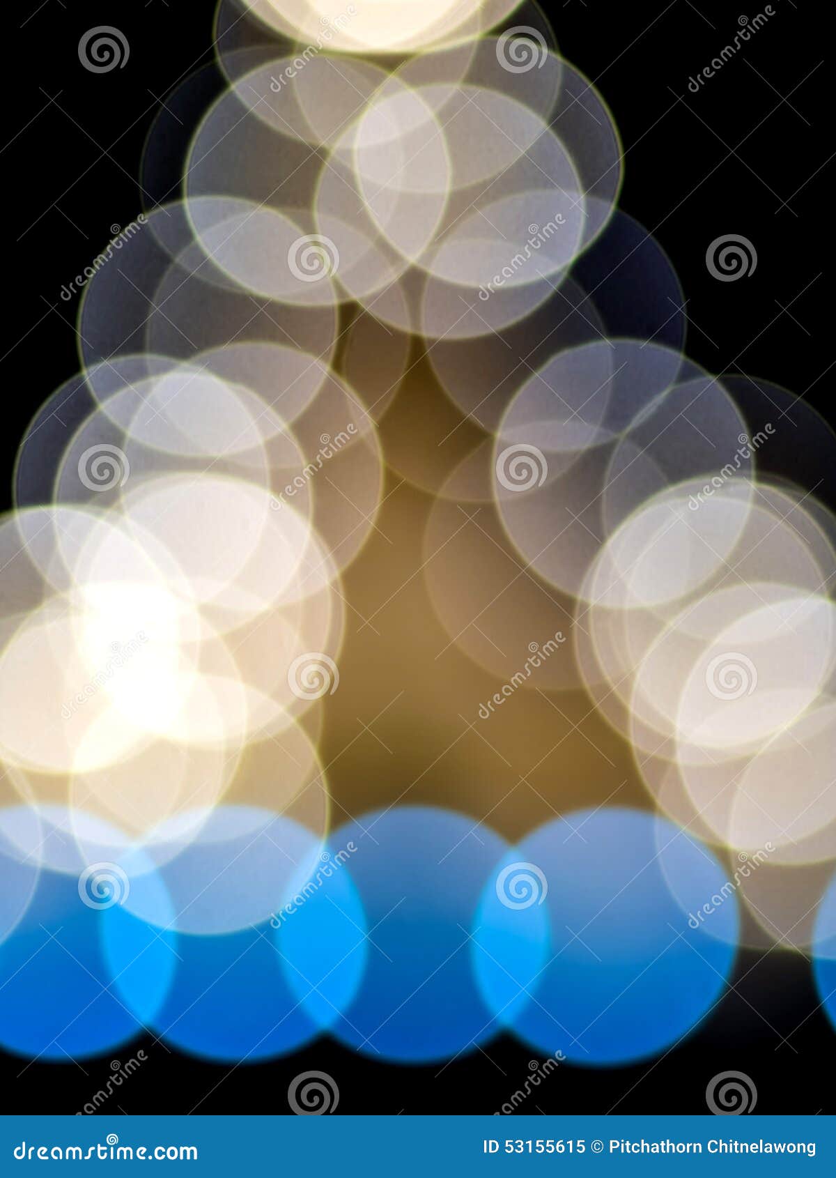 Multiple Color of Bokeh on Black Background Stock Image - Image of ...