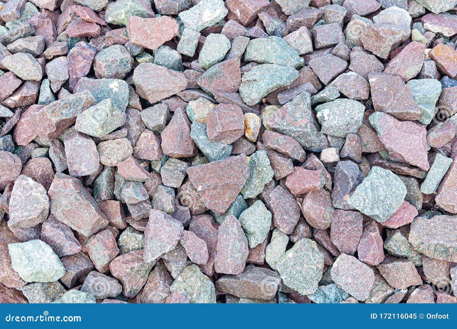 Multiple Color of Crushed Granite Stone Stock Image - Image of granule ...