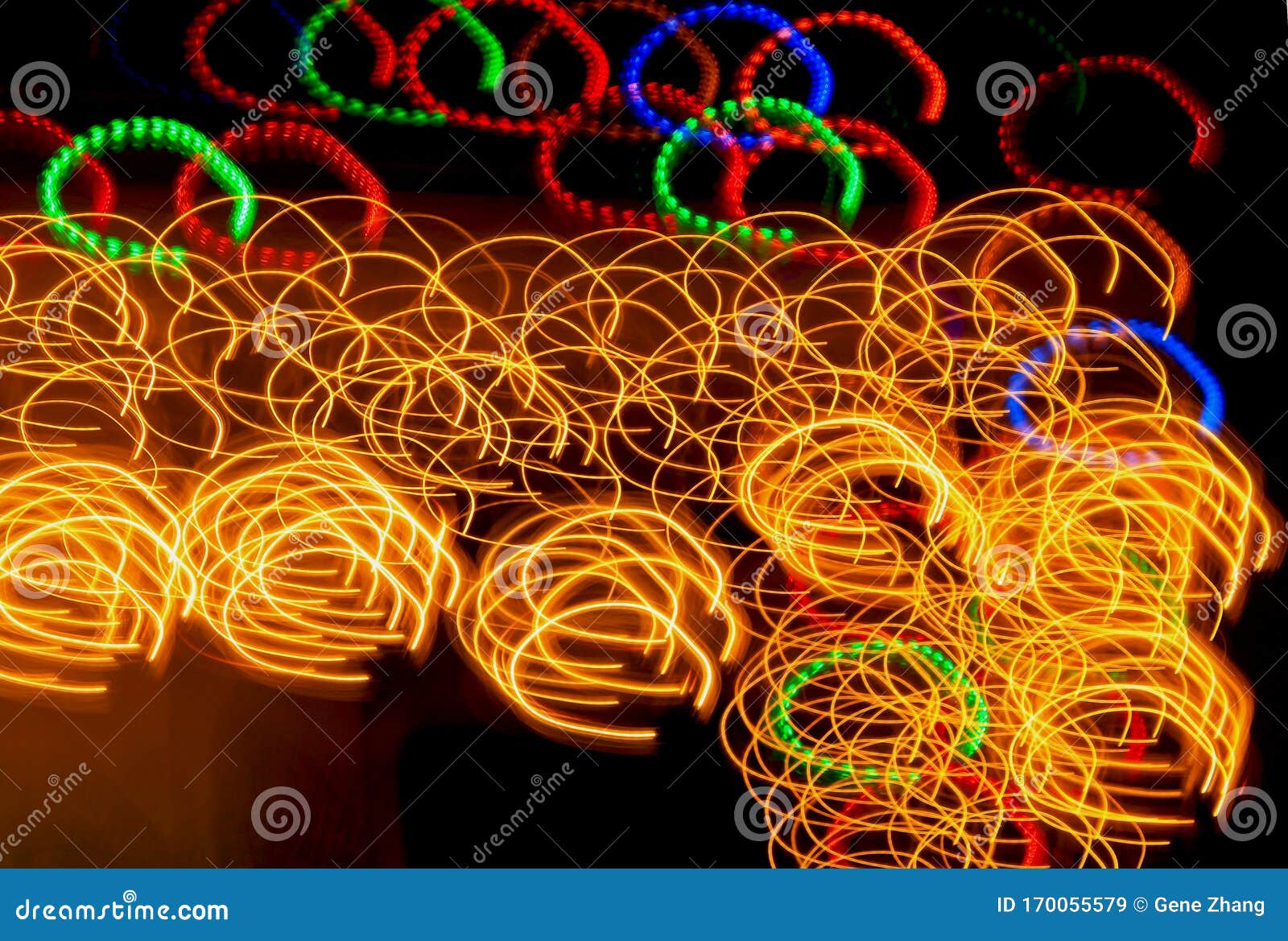 Flowing Light Effect, Multi-colored Curves Backgrounds, Abstract Stock ...