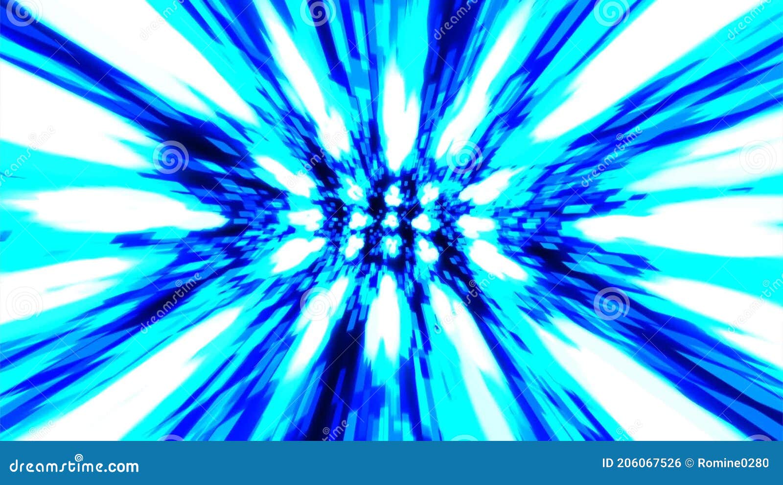 Multiple Color Particle Effect Warping into Center Screen Stock Footage ...