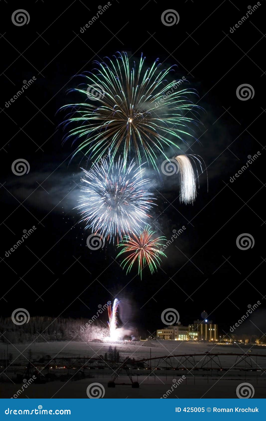 Multiple colored fireballs stock image. Image of explosion - 425005