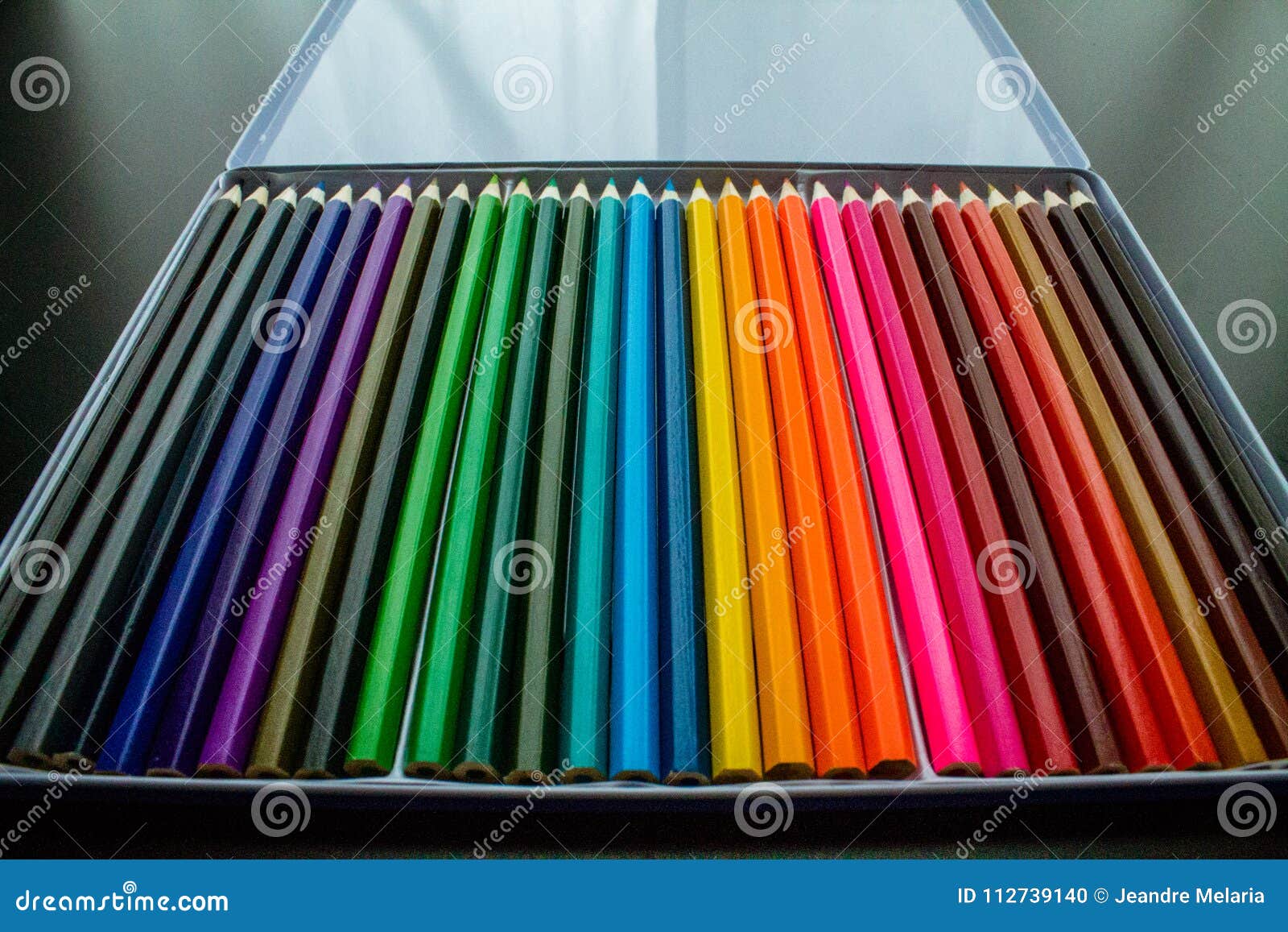 Multiple Colored Pencils in a Box Stock Photo - Image of pencil, color ...
