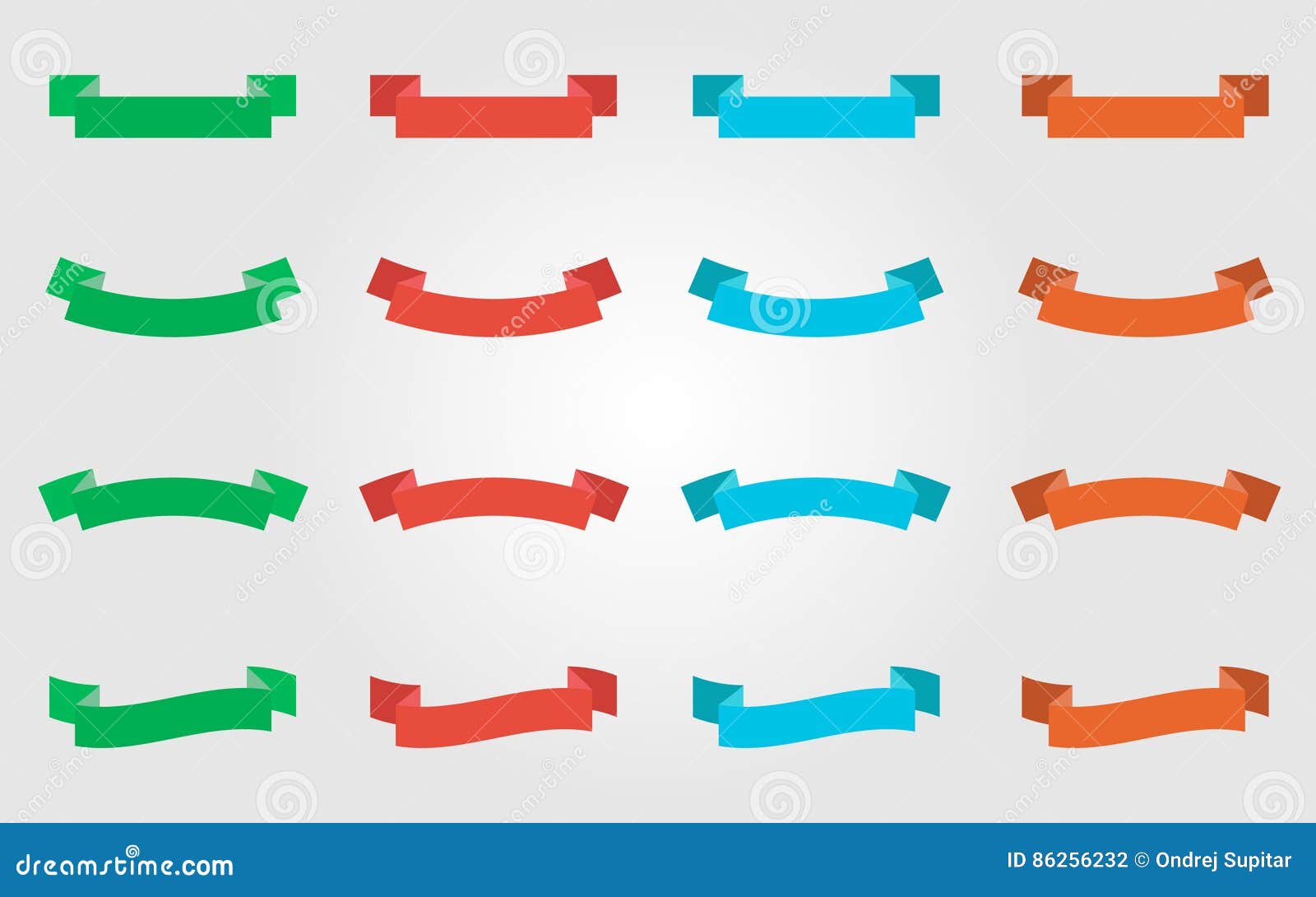 Multiple Colored Ribbons stock vector. Illustration of ribbons - 86256232