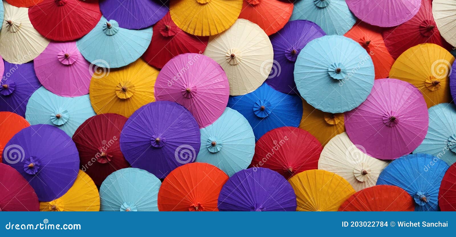 Multiple Colored Umbrellas Stacked Together Stock Photo - Image of ...
