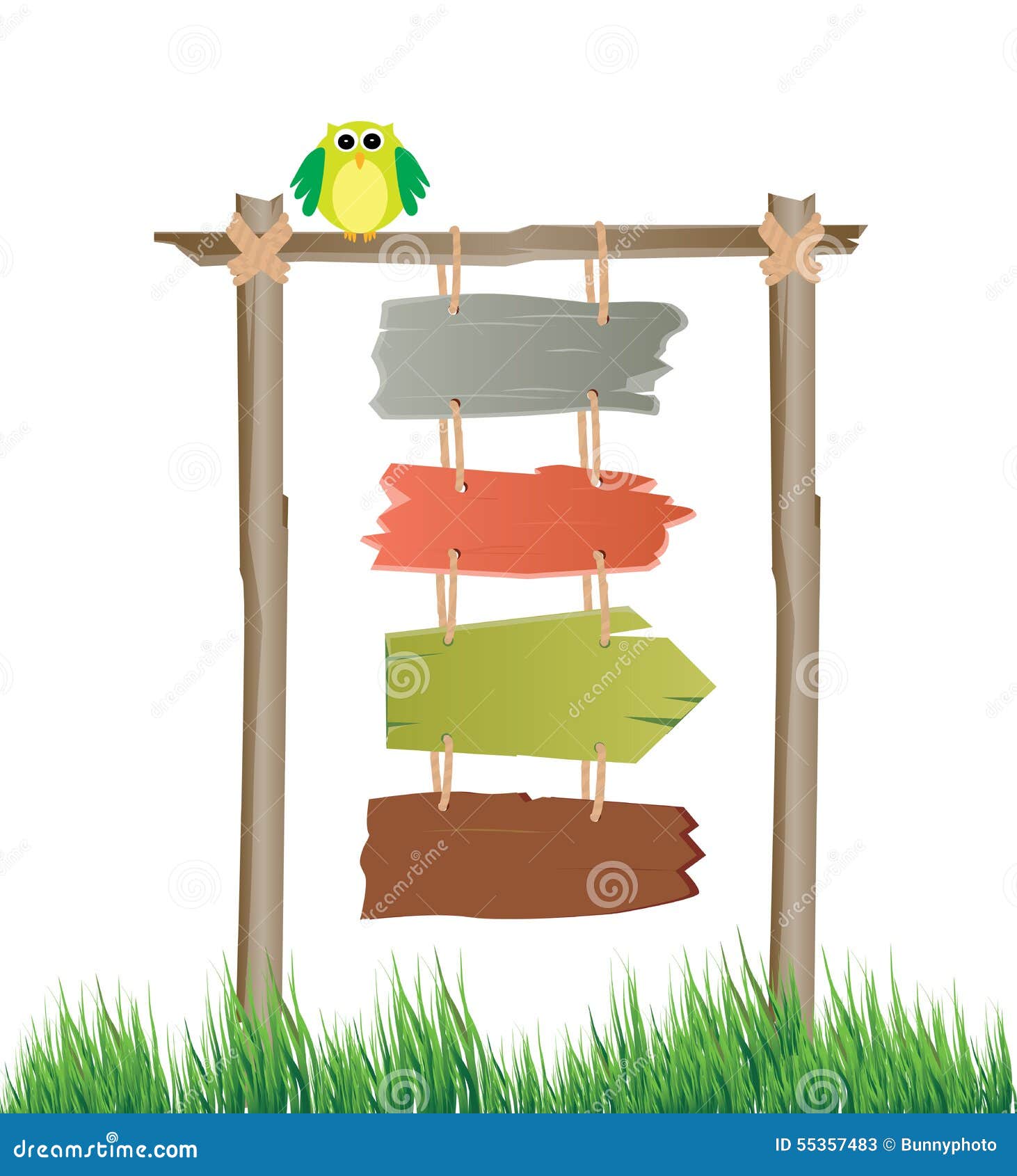 Multiple Colorful Sign Boards, Vector Stock Vector - Illustration of ...