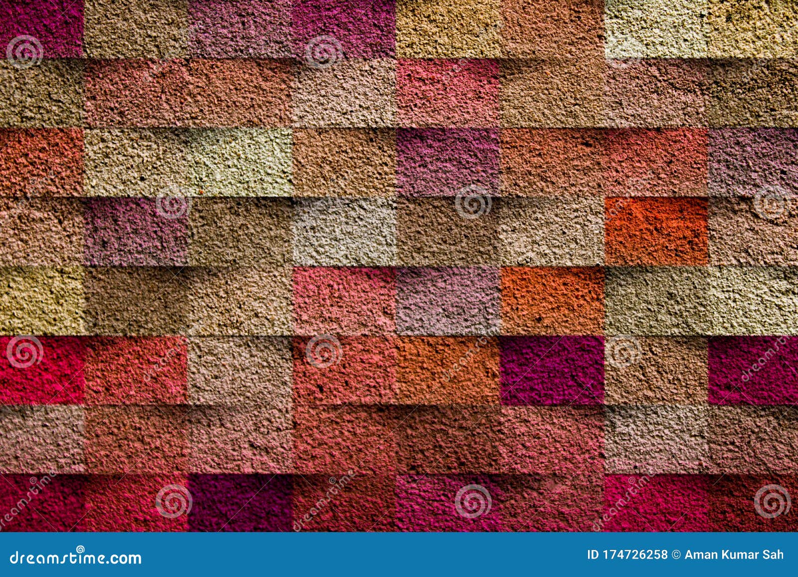 Multiple Colours Texture Background Wall Stock Illustration ...