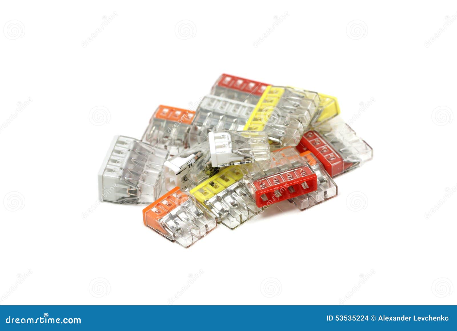 Multiple Connections To the Electronic Terminal Stock Photo - Image of ...