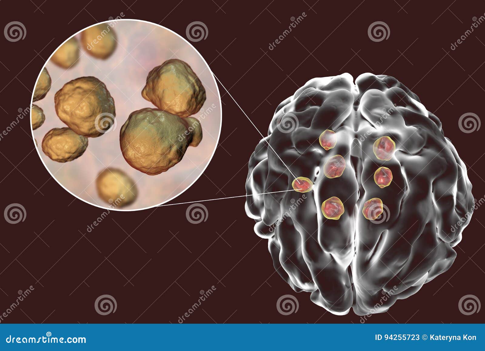 Slime Or Brain Or Maggot Background Royalty-Free Cartoon ...