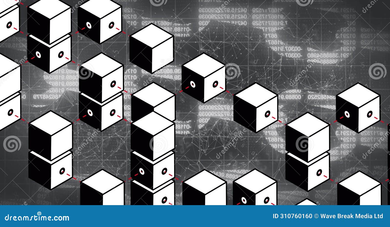 Multiple Cubical Blocks Over Network of Connections and Security Chain ...