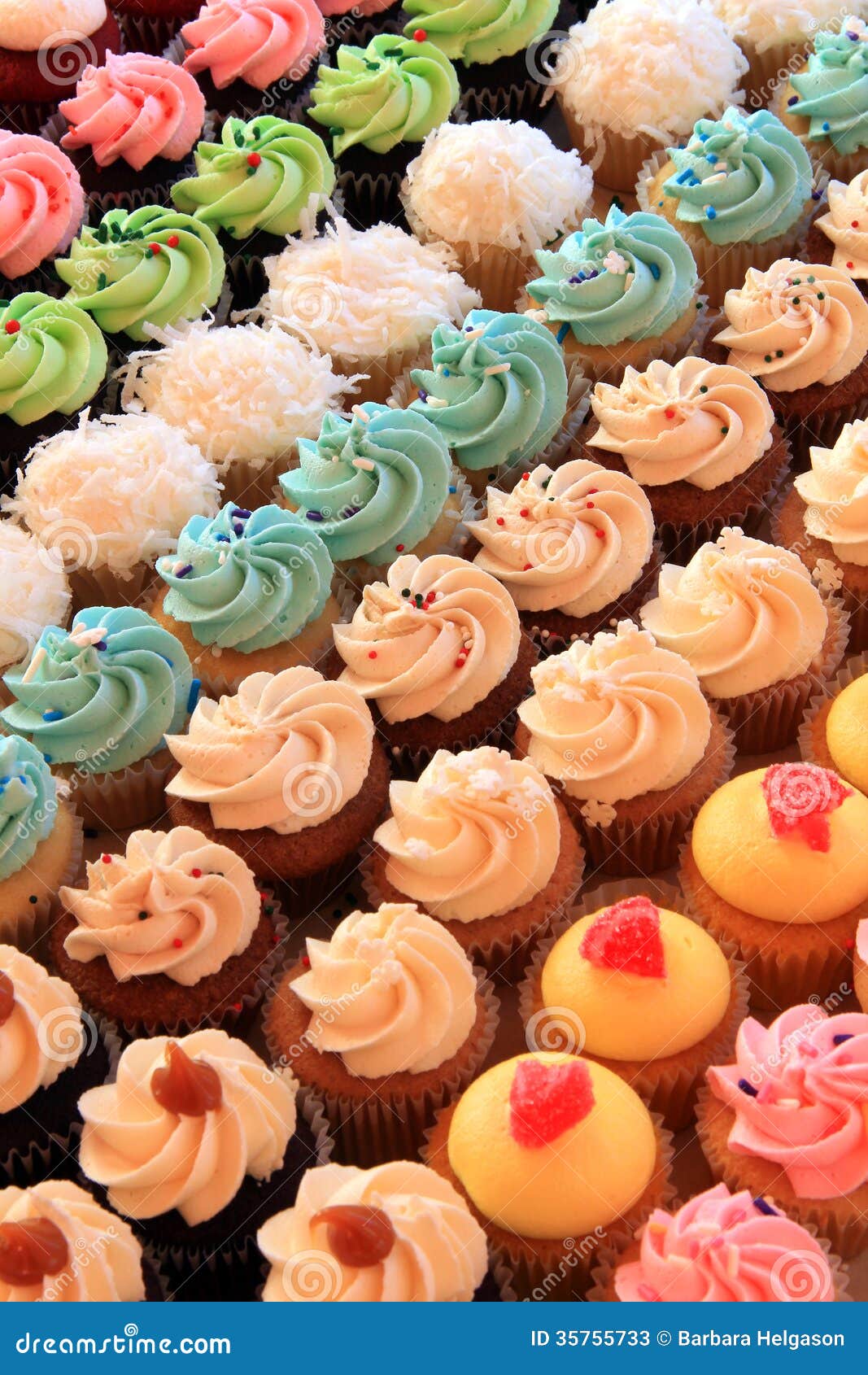 Multiple cupcakes stock image. Image of baked, candy - 35755733