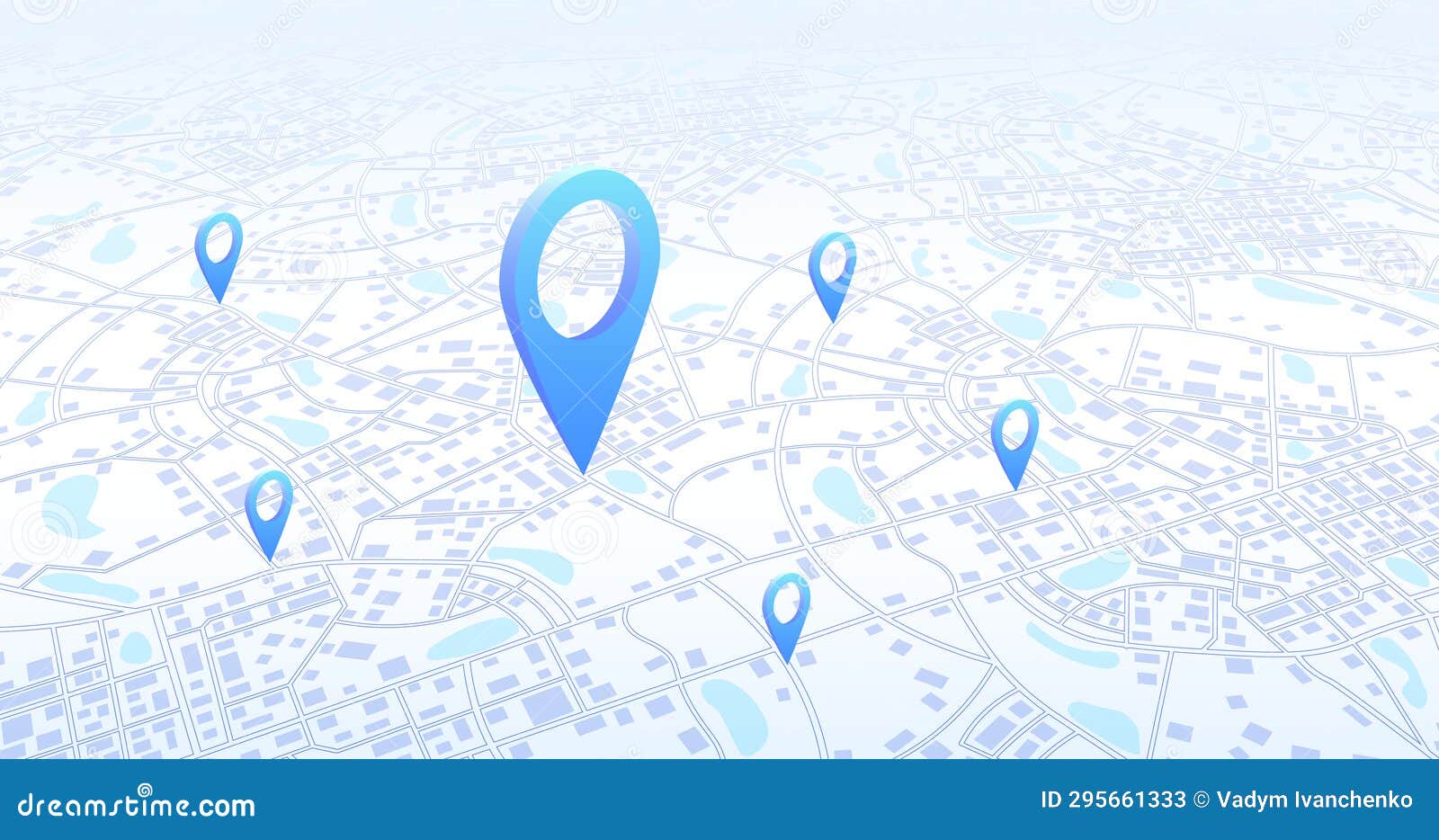 Multiple Destinations from Home. Gps Tracking Map. Track Navigation ...