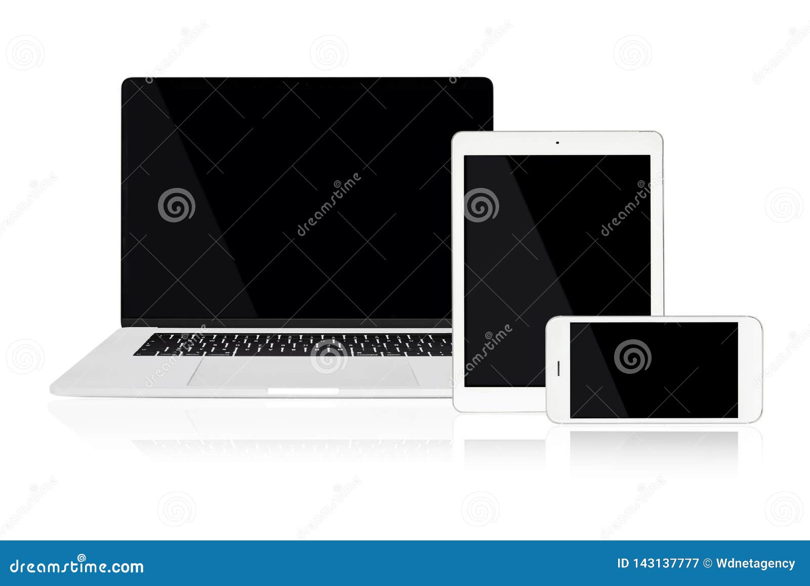 Multiple Devices for Responsive Web Advertisement Stock Image - Image ...