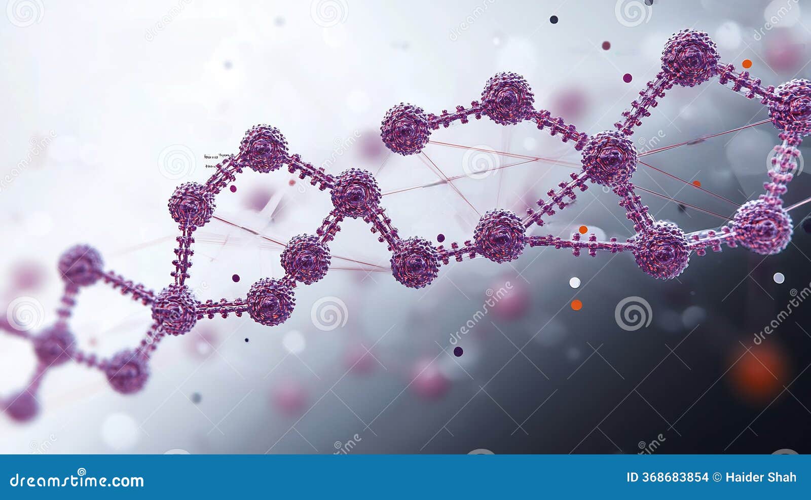Multiple Dna Replication Origins With Bidirectional Forks Stock Photo ...