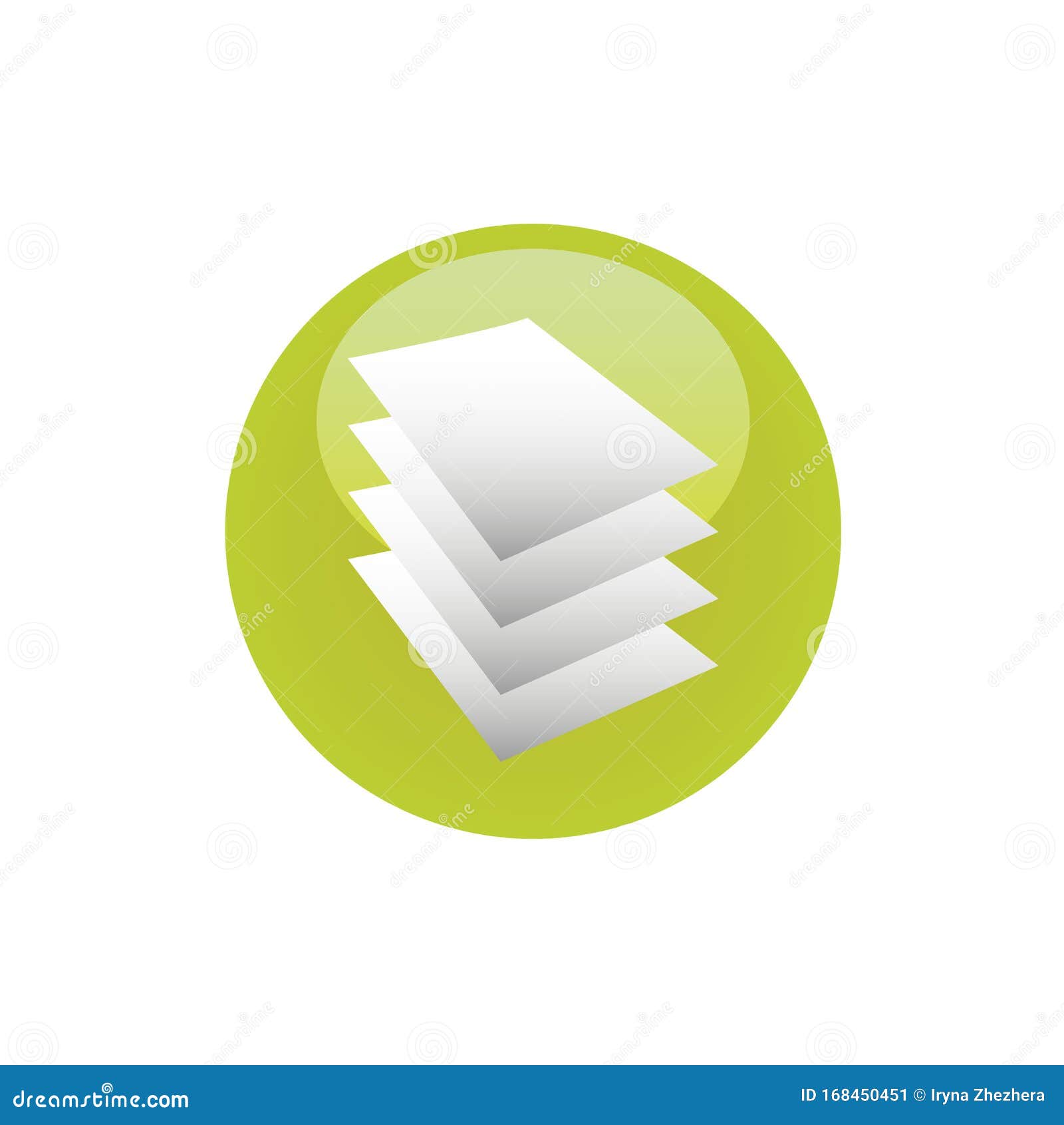 Multiple Documents Flat Vector Icon Isolated on White Background Stock ... Multiple Documents Flat Vector Icon Isolated on White Background Stock ...