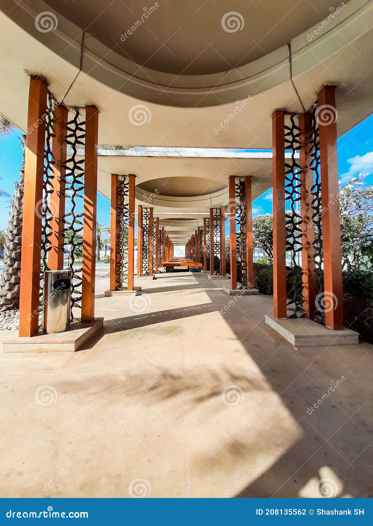 Multiple Dome Structures Taken on a Wide Angle Lens Stock Photo - Image ...