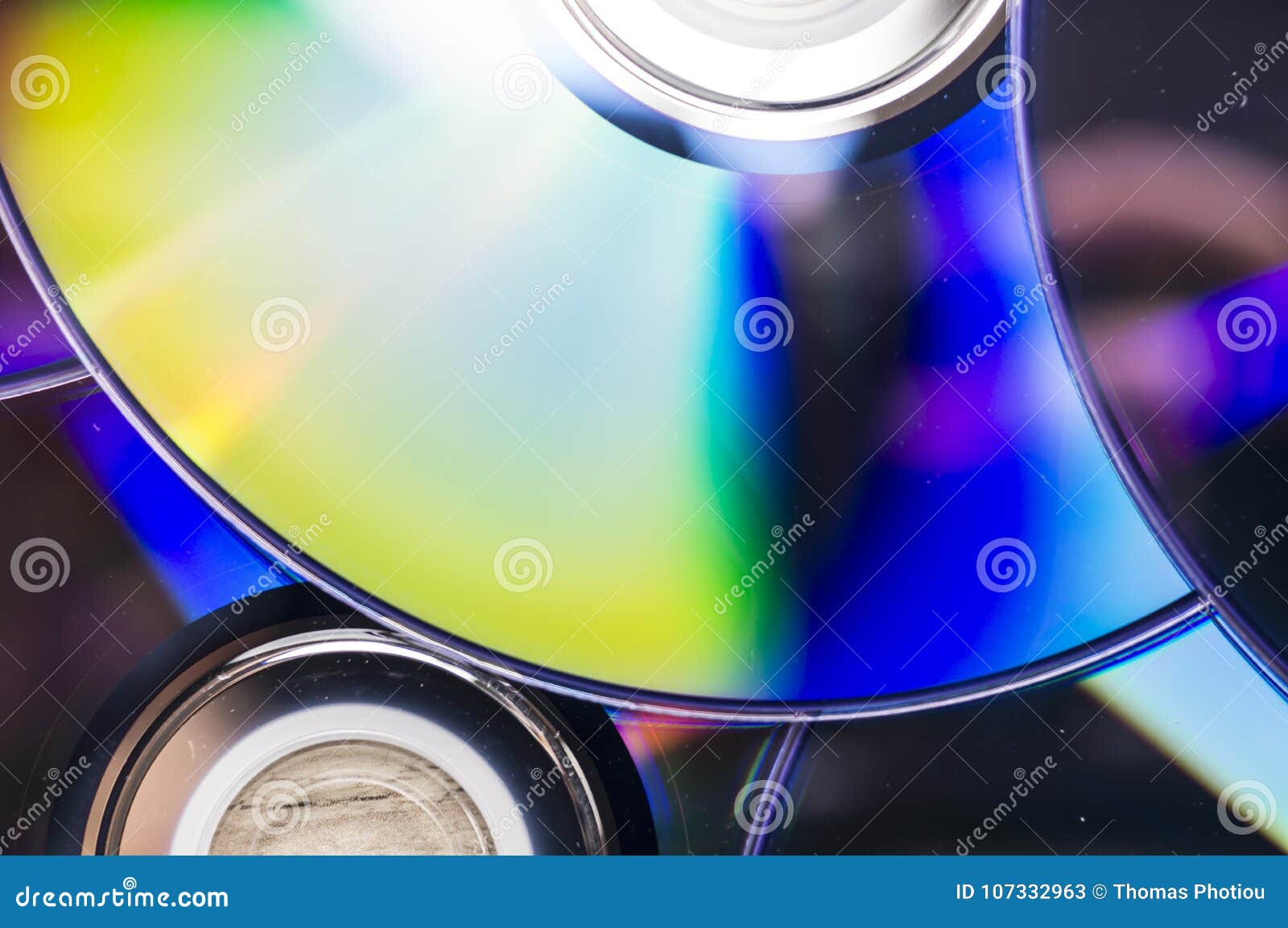 Multiple dvd disks stock image. Image of storage, rewritable - 107332963