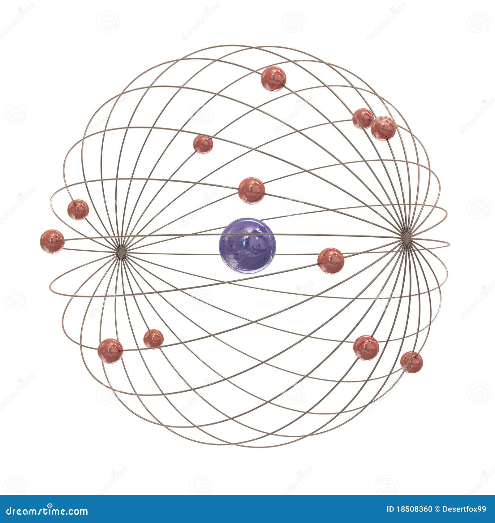 Multiple Electron Paths Around the Nucleus Stock Illustration ... Multiple Electron Paths Around the Nucleus Stock Illustration ...